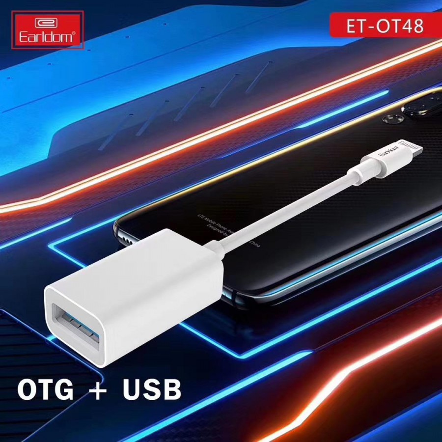 Jack Chuyển Đổi Từ Lightning Sang OTG + USB Earldom ETOT48